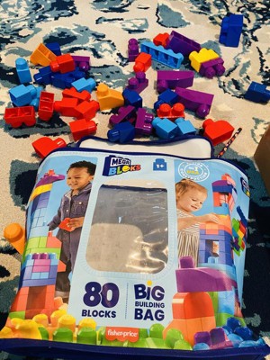 Mega Bloks Big Building Bag Playset - 80pcs : Target