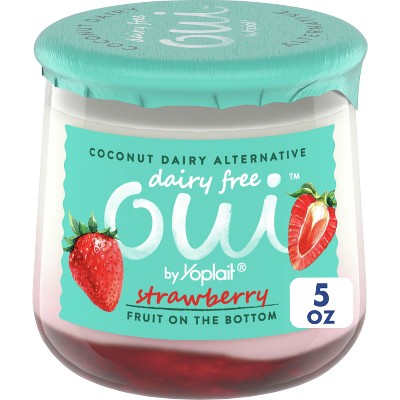 Oui By Yoplait Dairy-free Strawberry - 5oz : Target