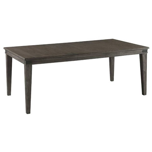 Foundry Rectangular Extendable Dining Table Brushed Pewter - Intercon ...