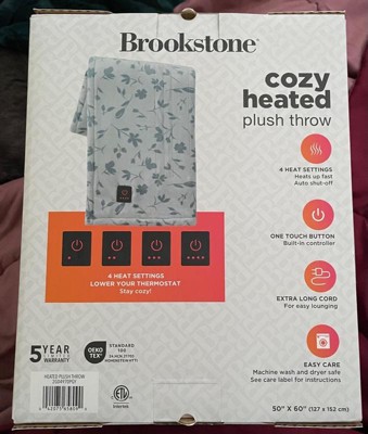 Brookstone Heated Cozy Throw : Target