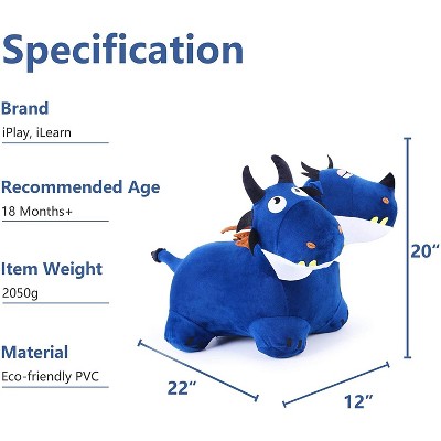 Buy iPlay, iLearn, Bouncy Pals Mythical Creatures Hopper Toy, Plush ...