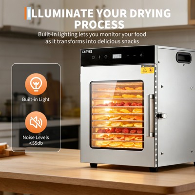 Digital Food Dehydrator Machine - Adjustable Temperature Control, Timer ...