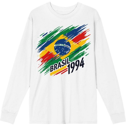 World Cup 1994 Brasil Adult White Crew Neck Long Sleeve Tee-xl : Target