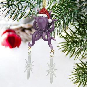 Design Toscano Tenacious Tentacles Octopus Holiday Ornament : Target