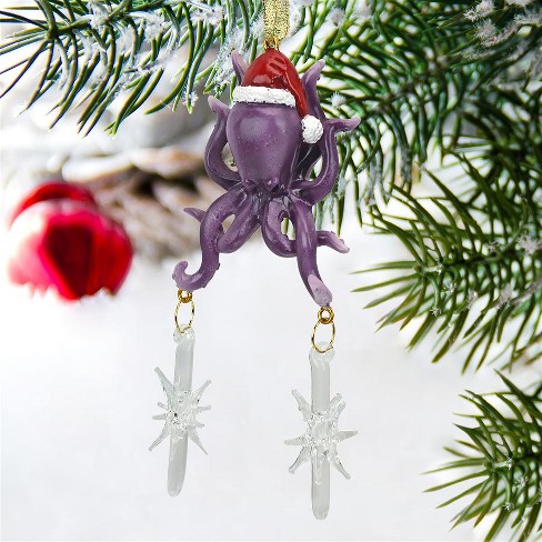 Design Toscano Tenacious Tentacles Octopus Holiday Ornament : Target