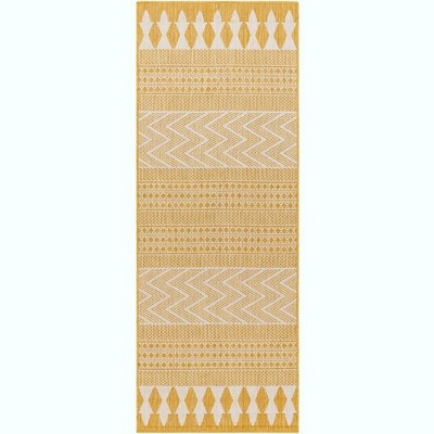 Abstract Lines Rug Mustard - Threshold™ : Target