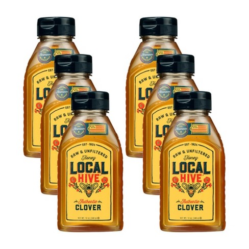 Local Hive Raw And Unfiltered Clover Honey- Case Of 6/12 Oz : Target