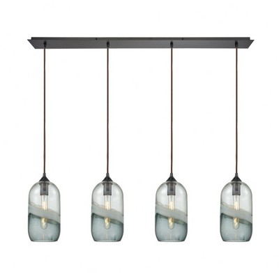 Elk Home Sutter Creek 4 - Light Island Pendant Light In Oil Rubbed ...