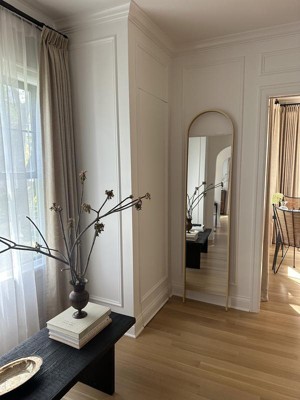 Bellwood Leaning Mirror Natural - Umbra: Poplar Frame, Modern Design ...