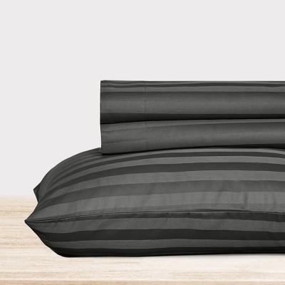 Dark Gray -twin Xl Sheet Set, 100% Extra Long Staple, 500 Thread Count ...