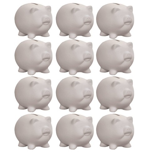 Color me Ceramic Bisque Piggy Bank Pk12 Target