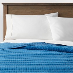 King Channel Stitch Velvet Quilt Cream - Threshold™ : Target