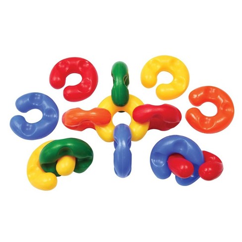 Joyn Toys Chunky Soft C Rings Manipulative Set - 60 Pieces : Target