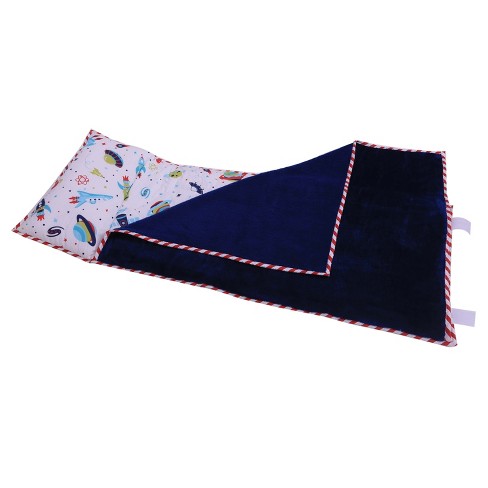 Bacati - Space Multicolor Boys Cotton Toddler Nap Mat : Target