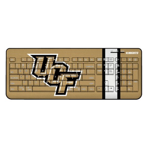 Keyscaper Central Florida Golden Knights Stripe Wireless Usb Keyboard ...
