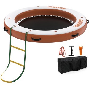 PeakPersuit Round 8x8FT Inflatable Floating Dock, Floating Dock Water ...