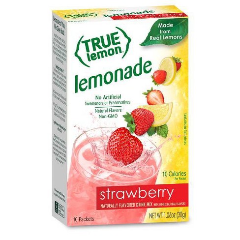 True Lemon Strawberry Lemonade Sticks - 10pk/0.106oz : Target