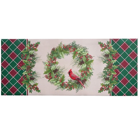 The Lakeside Collection Plaid Cardinal Kitchen Accent Or Runner Rug ...