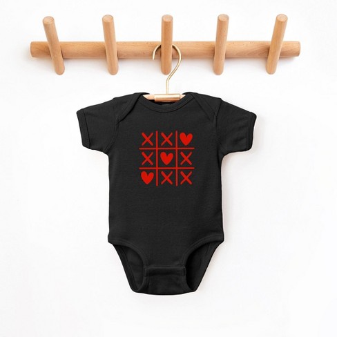 The Juniper Shop Tic Tac Heart Baby Bodysuit - 18 Month - Black : Target