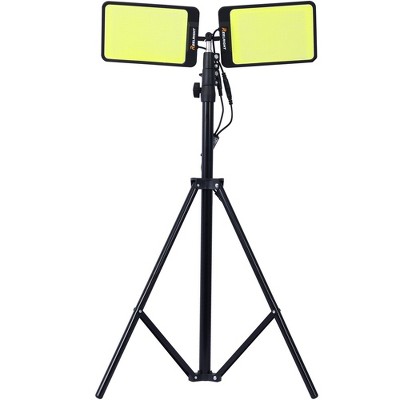 Dual-head Led Work Light With Telescoping Tripod Stand, 11200 Lumens ...