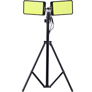 Dual-head Led Work Light With Telescoping Tripod Stand, 11200 Lumens ...
