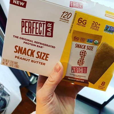 Perfect Bar Peanut Butter Snack Size Protein Bars - 7oz/8ct : Target