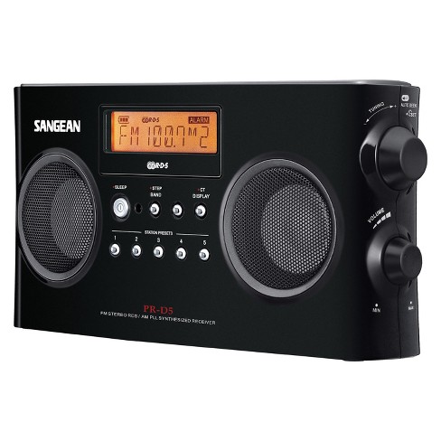 Sangean® Pr-d5 Fm-stereo/am Portable Digital-tuning Radio (black) : Target