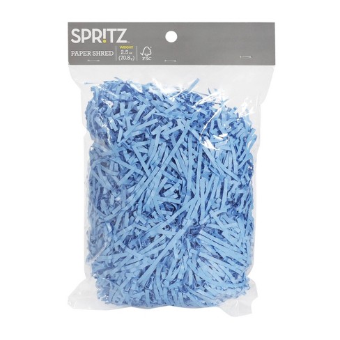 1.5oz Paper Shred Shredded Filler Blue - Spritz™ : Target