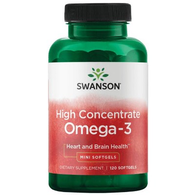 Swanson Omegas And Fish Oil High Concentrate Omega-3 - Mini Softgels ...