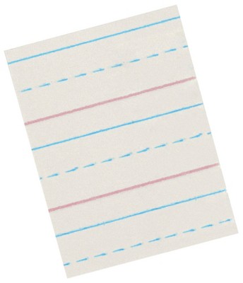 School Smart Zaner Bloser Handwriting Paper, 10-1/2 X 8 Inches, Grade 2 ...