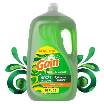 Gain Original Ultra Liquid Dish Soap - 90 Fl Oz : Target