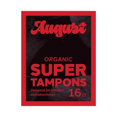 Its August Organic Super Tampons - 16pk : Target