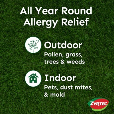 Zyrtec 24 Hour Allergy Relief Tablets - Cetirizine Hcl - 30ct : Target