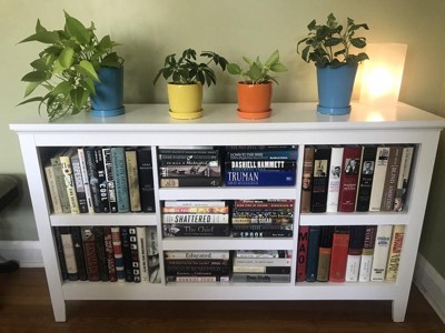 32" Carson Horizontal Bookcase With Adjustable Shelves White ...