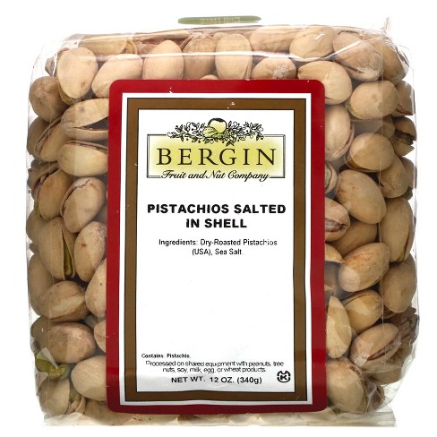 Bergin Fruit And Nut Company Pistachios Salted In Shell, 12 Oz (340 G ...