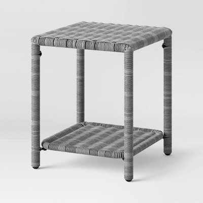 Thira Wicker Adjustable Folding Side Table - Mocha - Christopher Knight ...