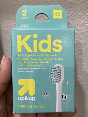 Kids' Battery Toothbrush Replacement Heads - 2pk - Up&up™ : Target