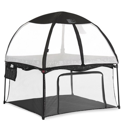 Dream On Me Ziggy Square Playpen With Canopy, Black And White : Target