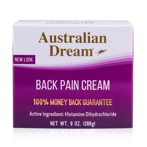 Australian Dream Back Pain Cream - For Neck, Body, Muscle Aches, Or ...