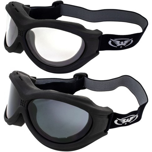2 Pairs Of Global Vision Eyewear Big Ben Safety Motorcycle Goggles With ...