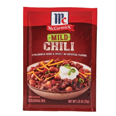 Mccormick Hot Chili Seasoning Mix - 1.25oz : Target