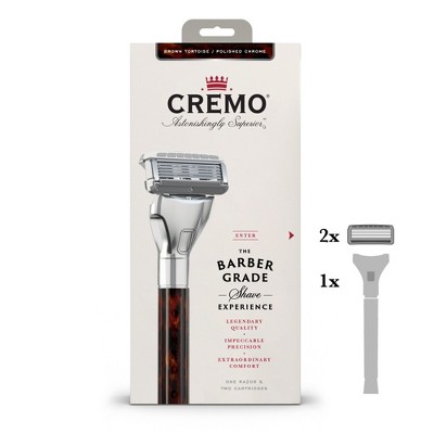 Cremo 5-blade Brown Tortoise Men's Razor Handle Plus 2 Blade Cartridge ...
