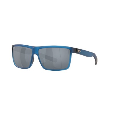 Costa 6s9016 60mm Man Rectangle Sunglasses Polarized Gray Silver Mirror ...