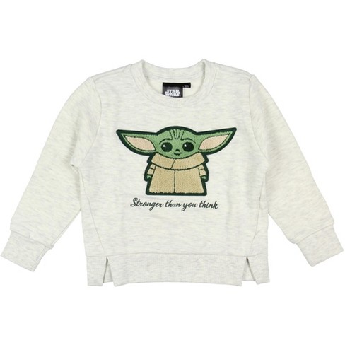 Star Wars Little Girls' Stronger Than You Think Baby Grogu Sweatshirt ...