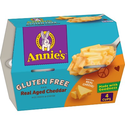 Annie's Gluten Free Real Aged Cheddar Mac And Cheese Microwavable Cups ...
