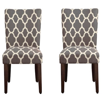 Set Of 2 Parson Dining Chair Teal Geo - Homepop : Target