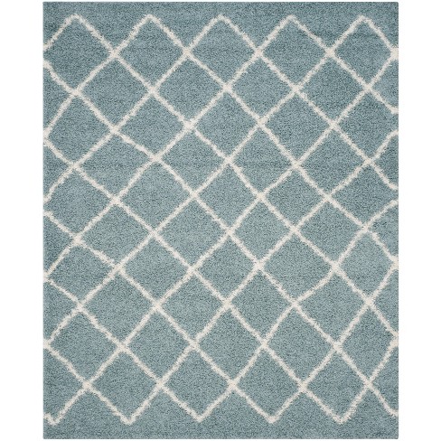 Dallas Shag Sgd258 Power Loomed Area Rug - Seafoam/ivory - 8'6"x12 ...