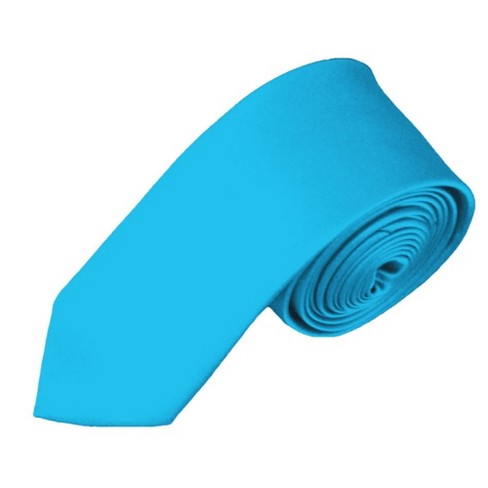 Thedappertie Men's Turquoise Blue Color Skinny 2 Inch Wide And 57 Inch Long Necktie : Target