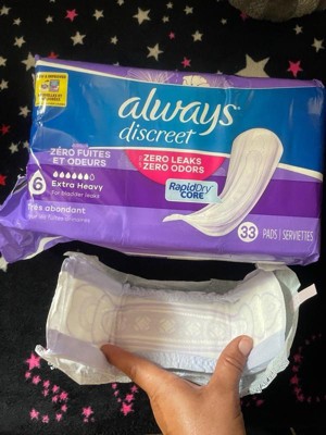 Always Discreet Extra Heavy Absorbency 6 Drop Base Pads - 33ct : Target