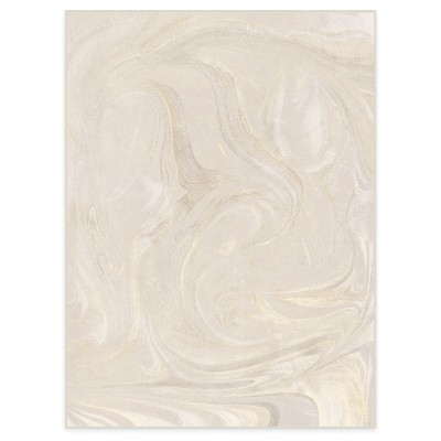 Ruggable Marble Washable Modern Abstract Area Rug - Golden Ivory 9'x12 ...